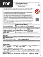 IRCTC Sample Ticket Format | PDF | Identity Document | Ticket (Admission)