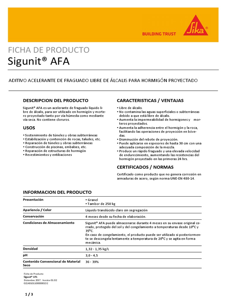 Sigunit AF | PDF