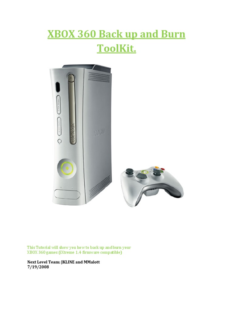 XBOX 360 Backup ToolKit | Download Free PDF | Icon (Computing ...