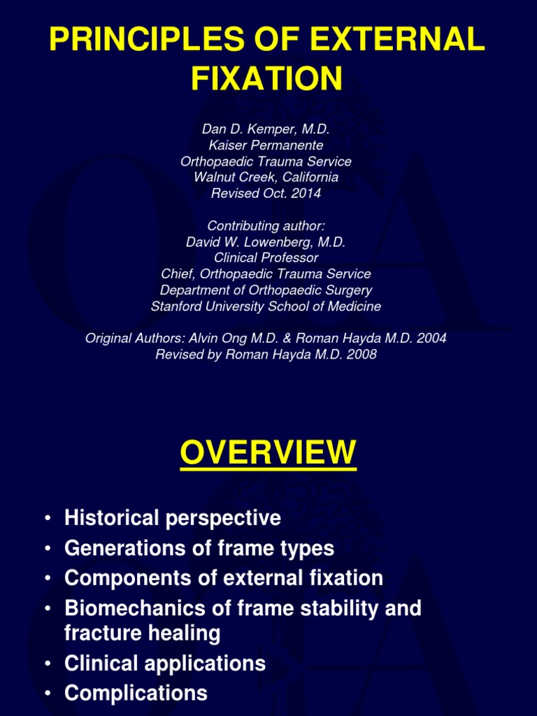 G11-Principles of External Fixation | PDF
