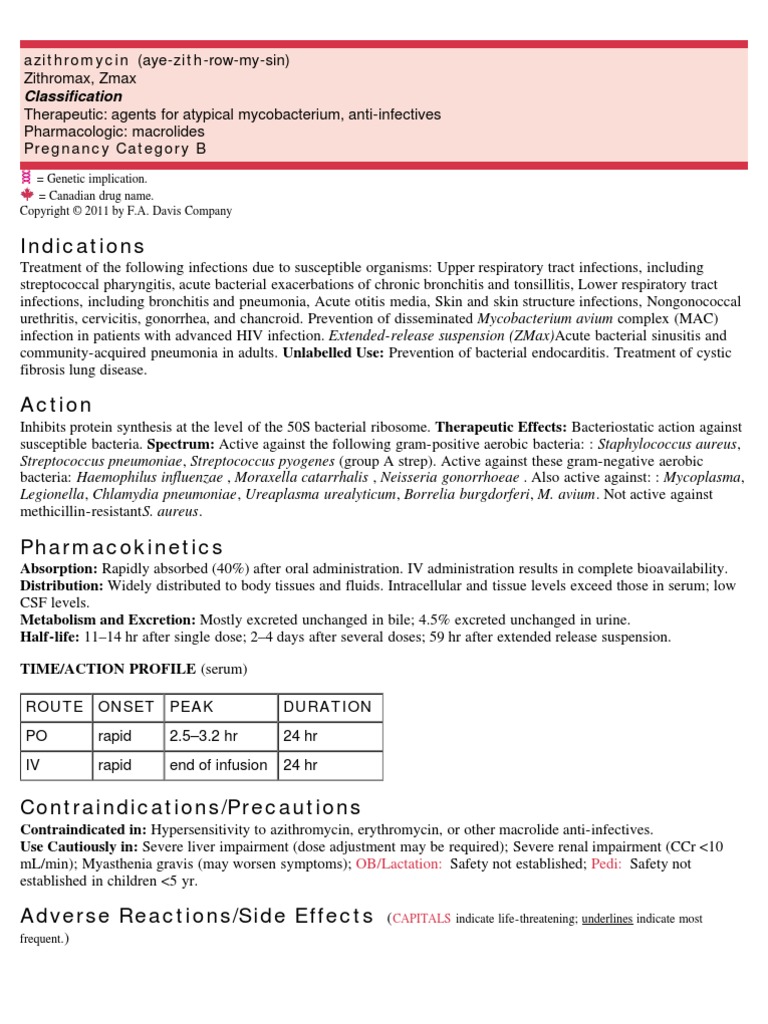 azithromycin | Pneumonia | Streptococcus