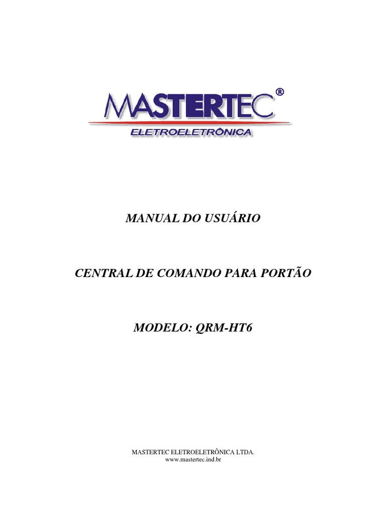 Manual Mastertec PDF | PDF