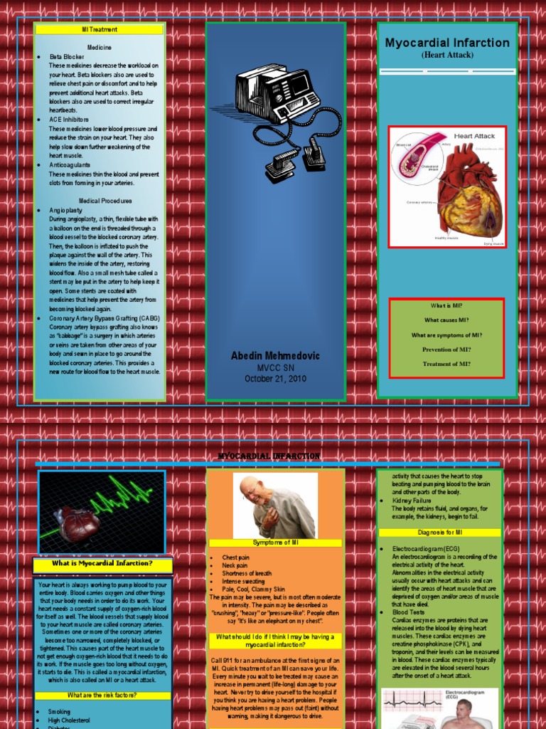 MI Brochure | Download Free PDF | Myocardial Infarction | Cardiac Muscle