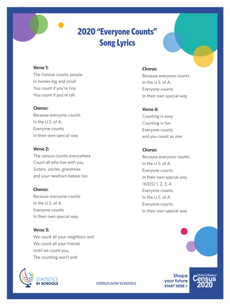 Everyone Counts Song Lyrics | PDF