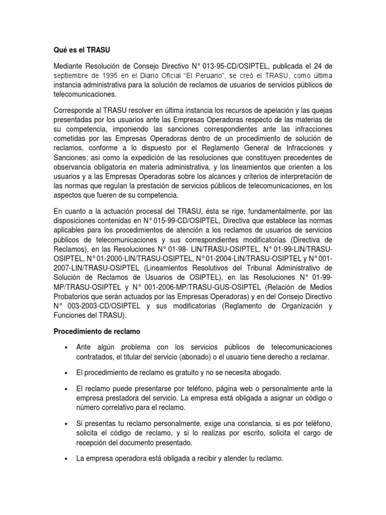 TRASU | PDF | Negocios | Finanzas y dinero