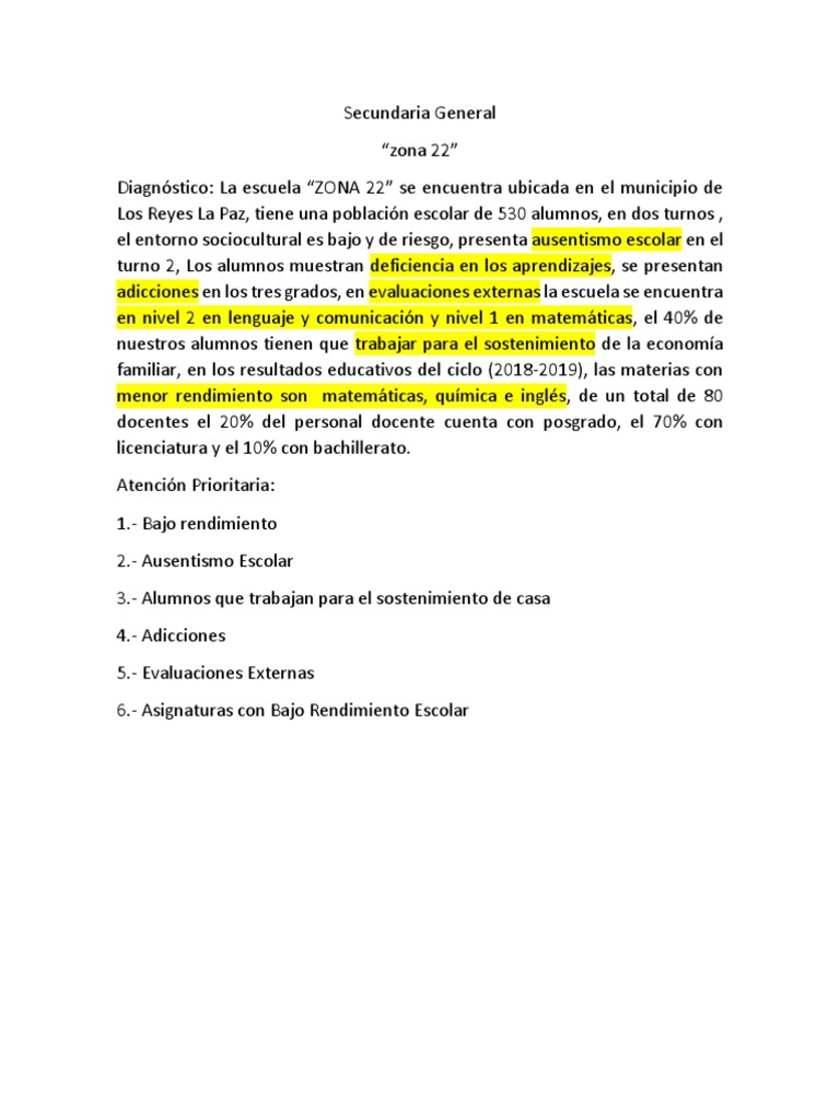 Ejemplo de PEMC | PDF