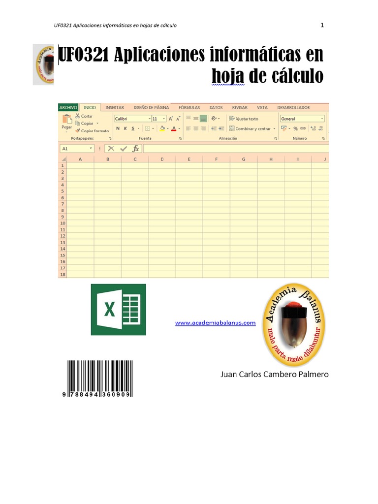 UF0321 Aplicaciones Informáticas de Hoja de Calculo - Web | PDF