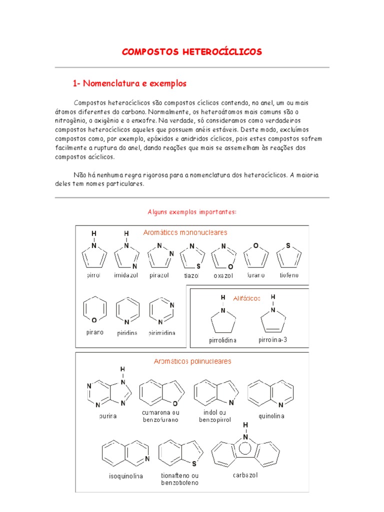 COMPOSTOS HETEROCÍCLICOS | Aromaticidade | Química Orgânica