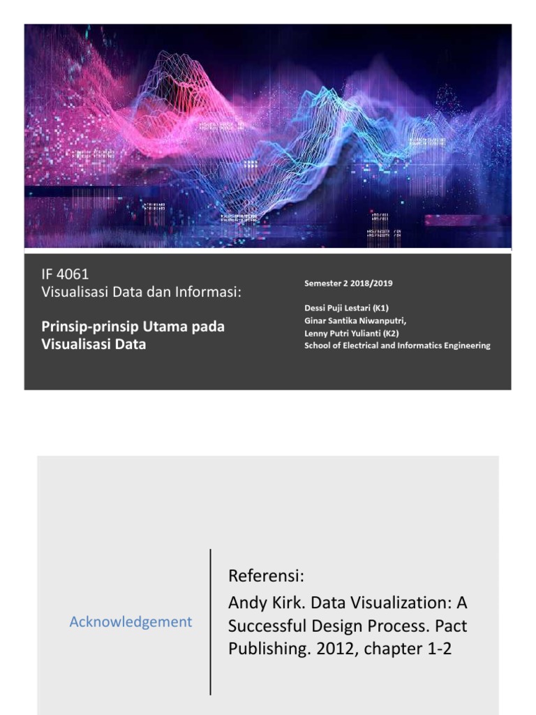 Pertemuan - 2b Prinsip-Prinsip Utama Pada Visualisasi Data | PDF | Seni