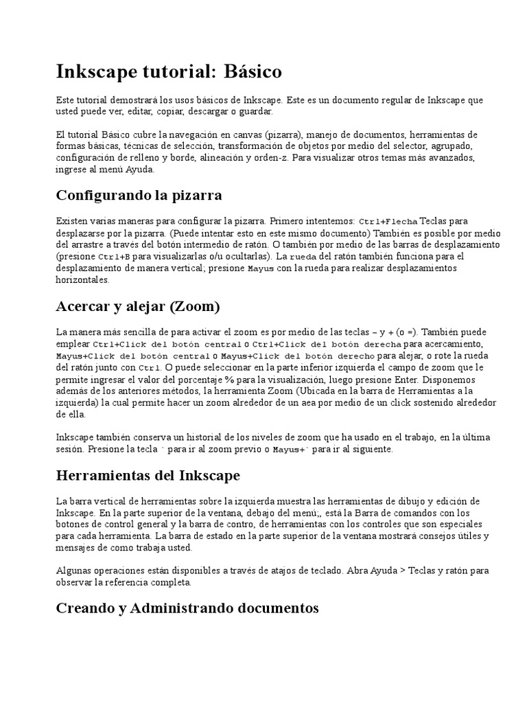 Inkscape Tutorial | PDF