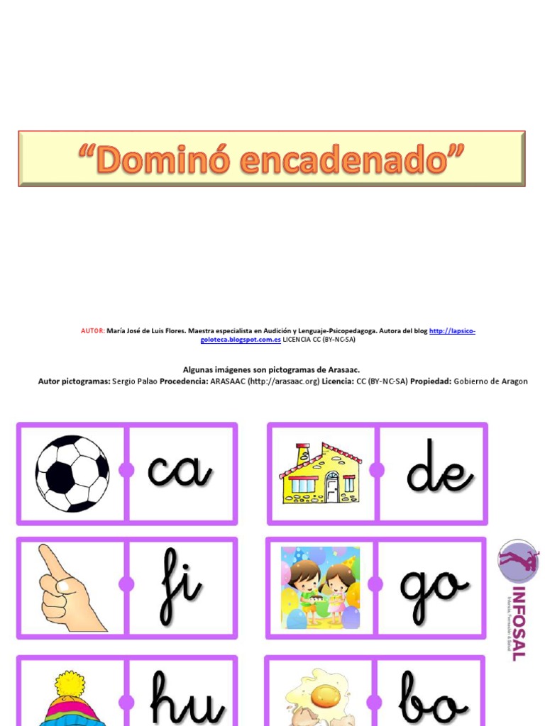 Dominó Silábico para Imprimir PDF | PDF