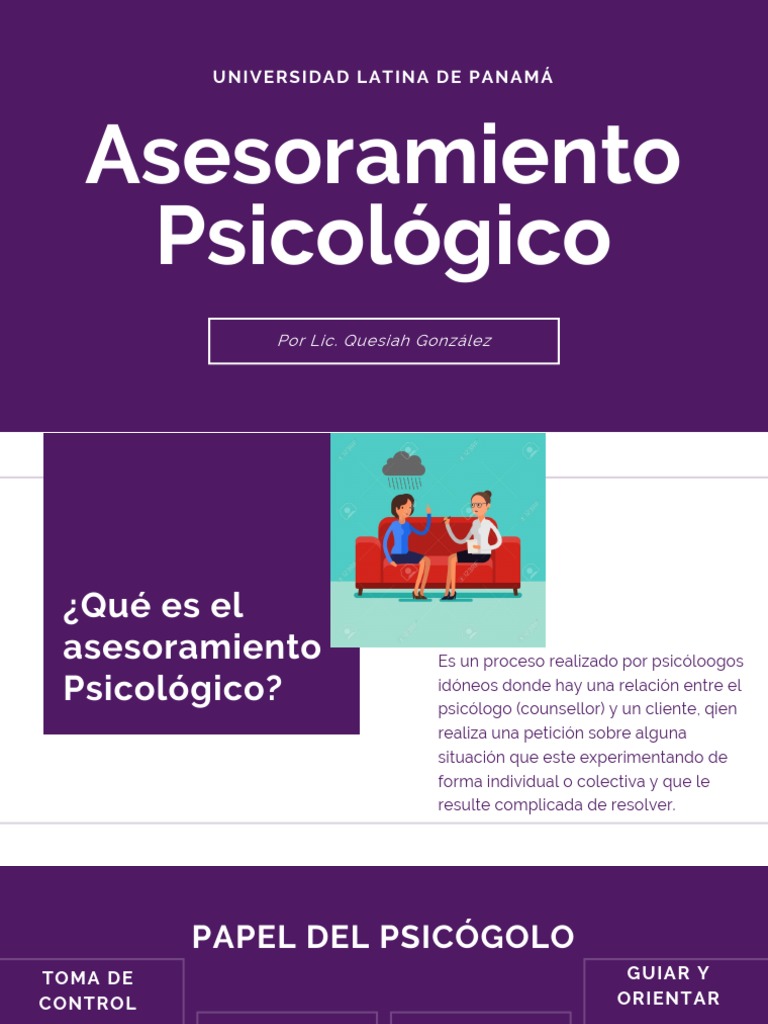 Asesoramiento Psicológico | PDF Asesoramiento Psicológico | PDF