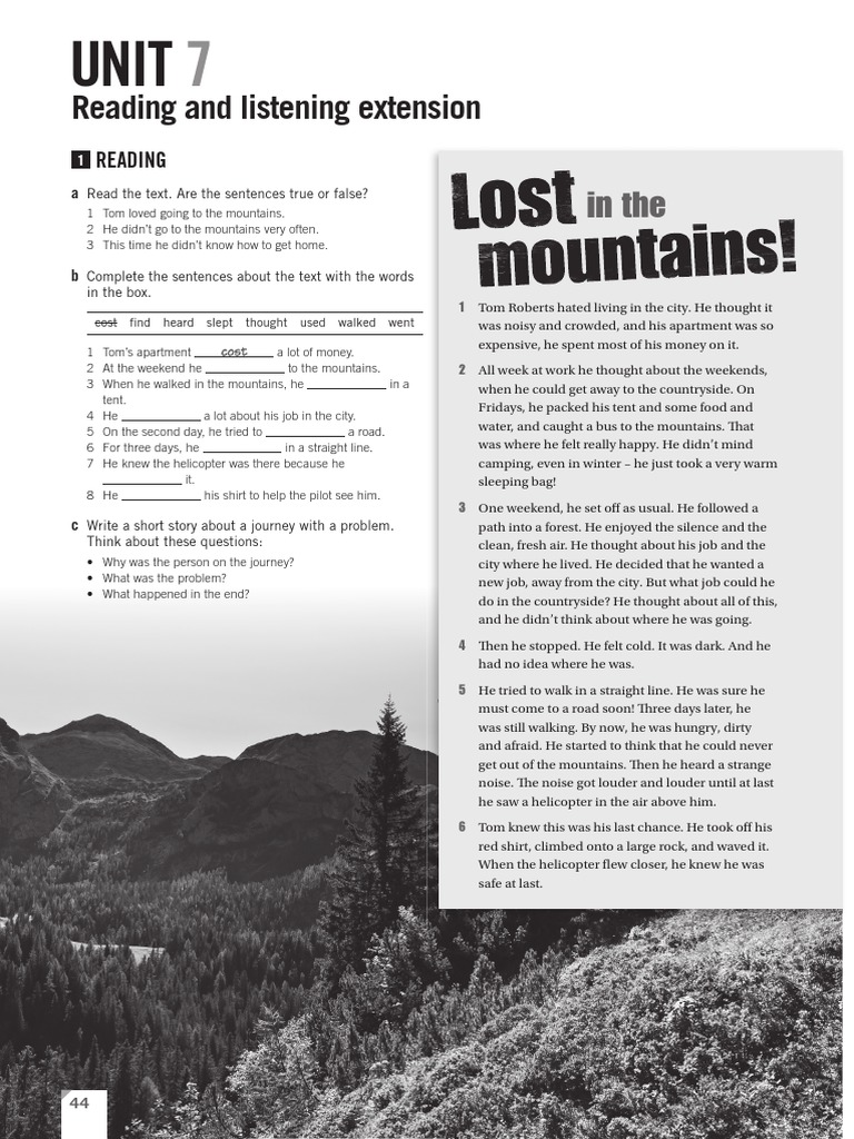 Empower A2 Elementary Workbook - U7 - Extension | PDF