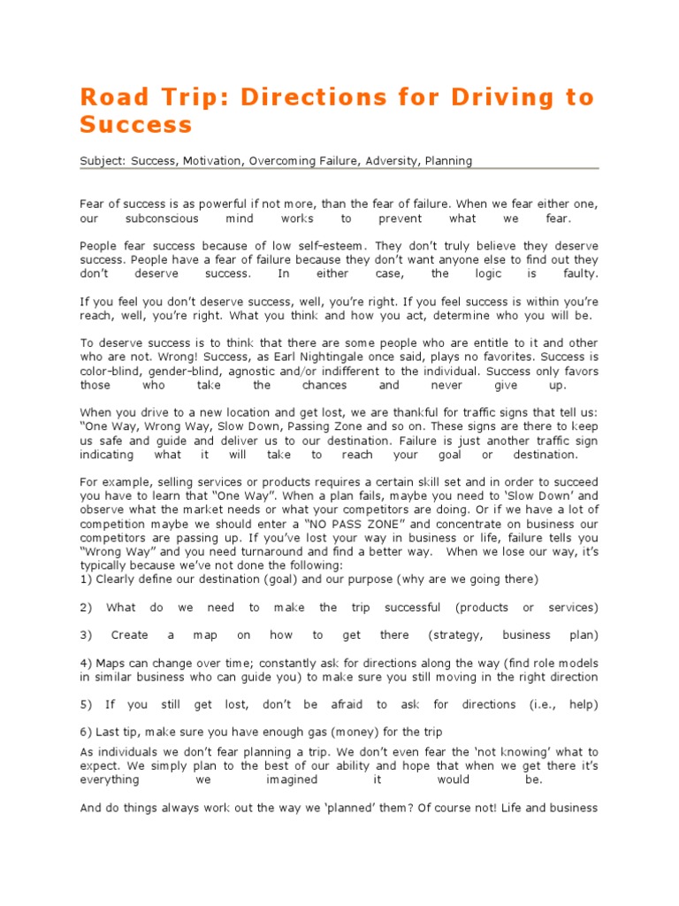 Road Map To Success | PDF | Torpedo