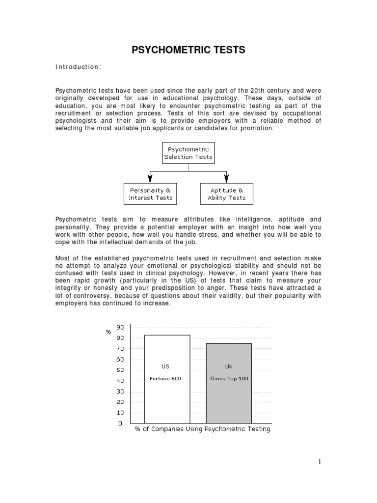Psycho Metrics - Tests & HR | PDF