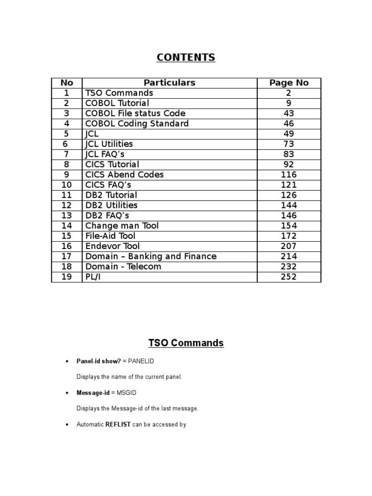 Mainframes Refresher | PDF | Array Data Structure | Database Index