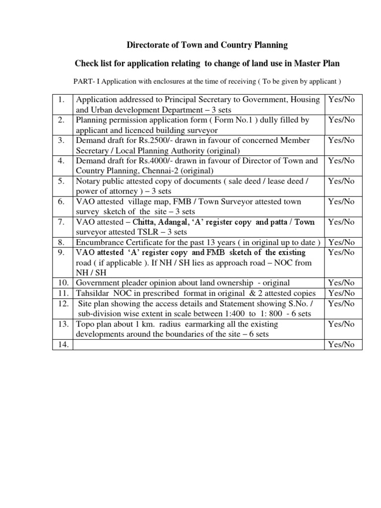 DTCP Land Use Change Application Checklist | PDF | Government Information | Government
