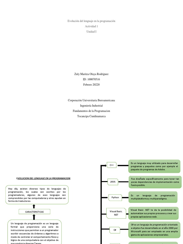 Evolucion Del Lenguaje en La Programacion | PDF | Lenguaje de ...