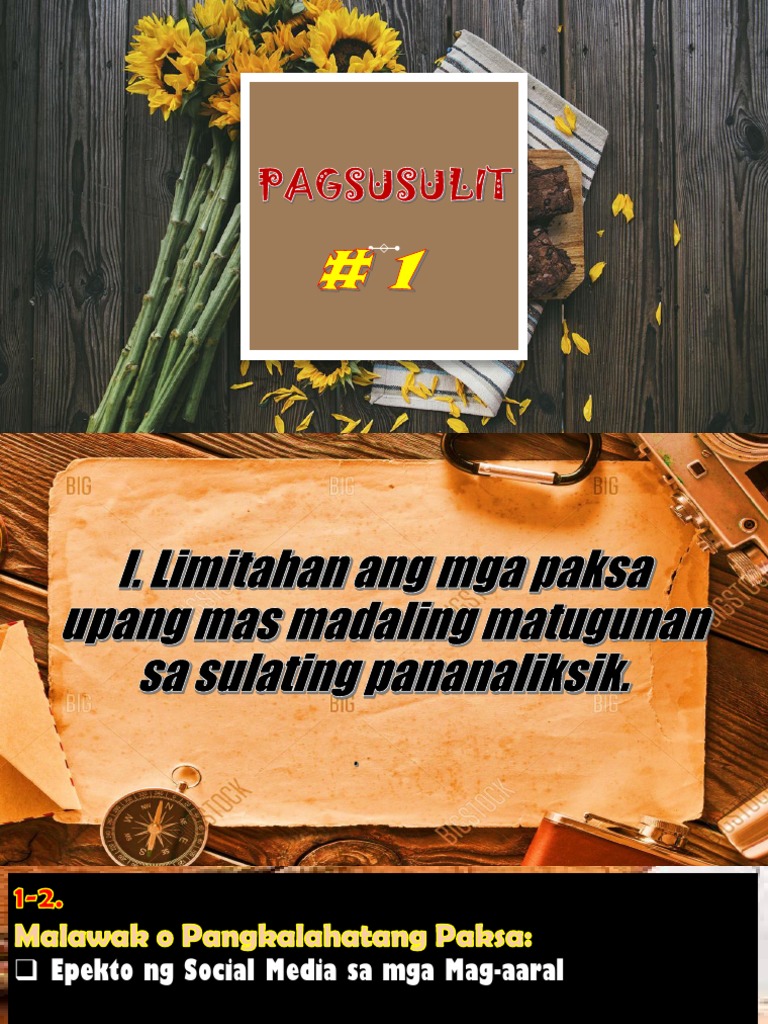 Pagsusulit 1-Aralin 1 Pagpili NG Paksa | PDF Pagsusulit 1-Aralin 1 Pagpili NG Paksa | PDF