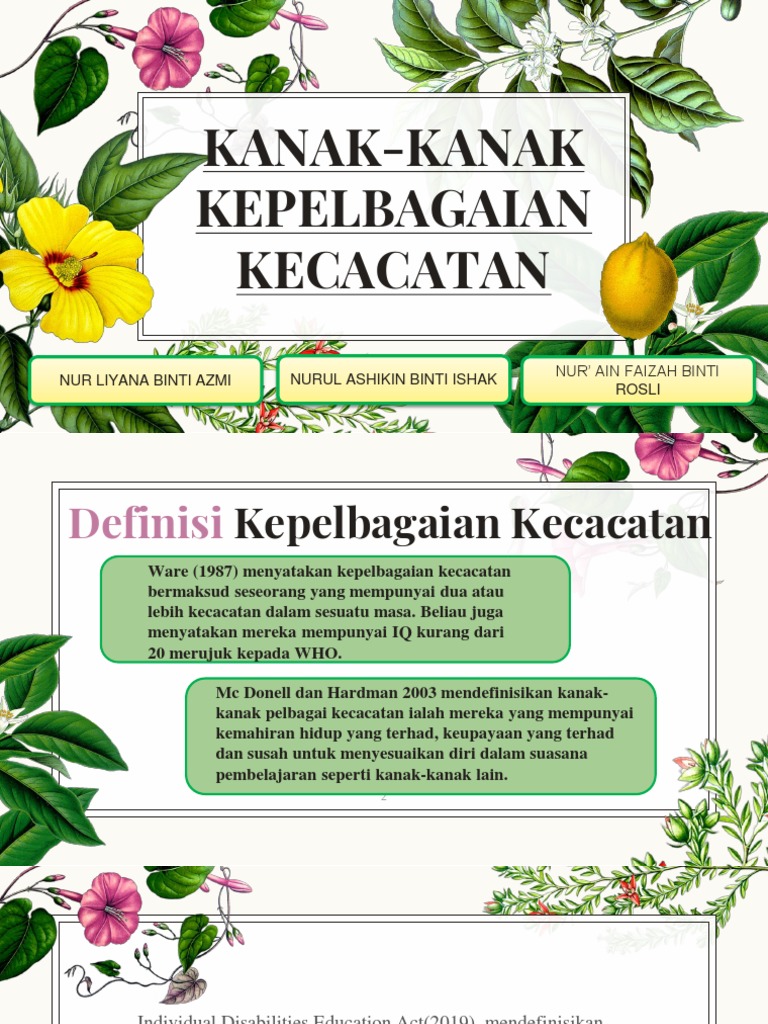 Kecacatan Pelbagai | PDF