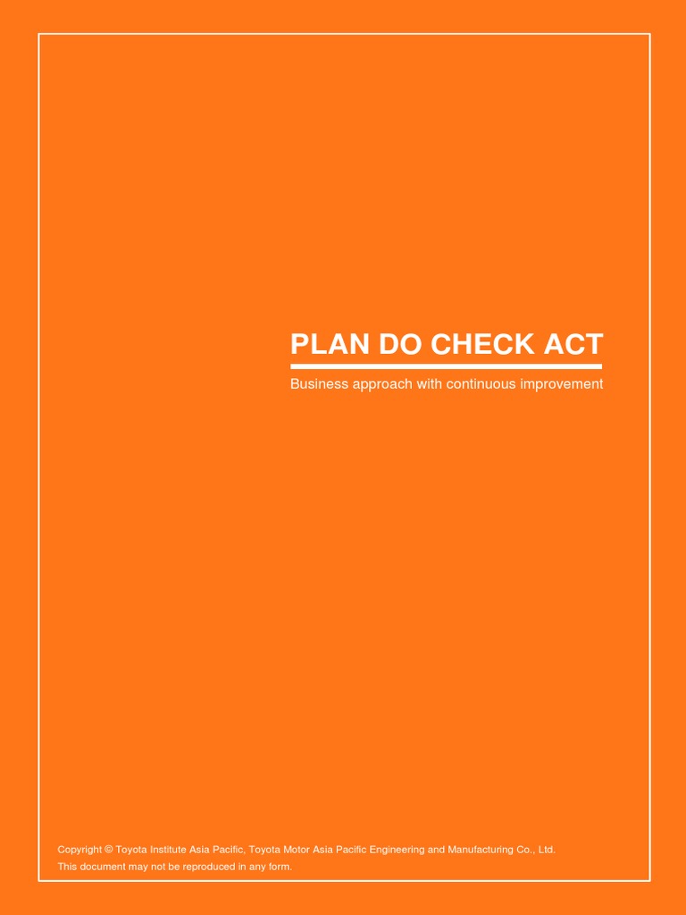 PDCA Textbook | PDF | Performance Indicator | Business Process
