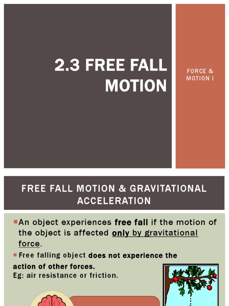 2.3 Free Fall Motion KSSM FORM 4 | PDF