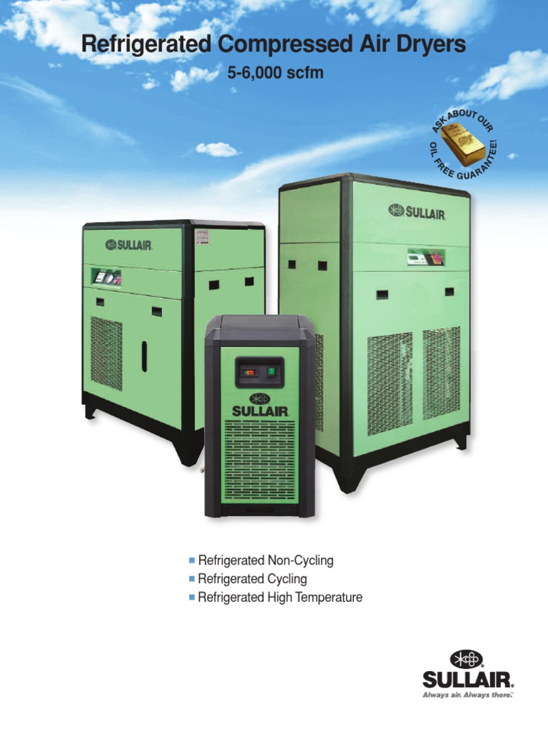 Sullair Refrigerated Dryers PDF | PDF | Refrigeration | Clothes Dryer