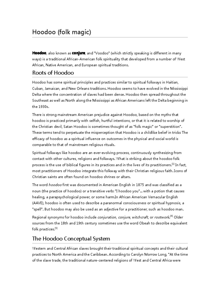 Hoodoo | PDF | Cultural Anthropology | Religious Faiths