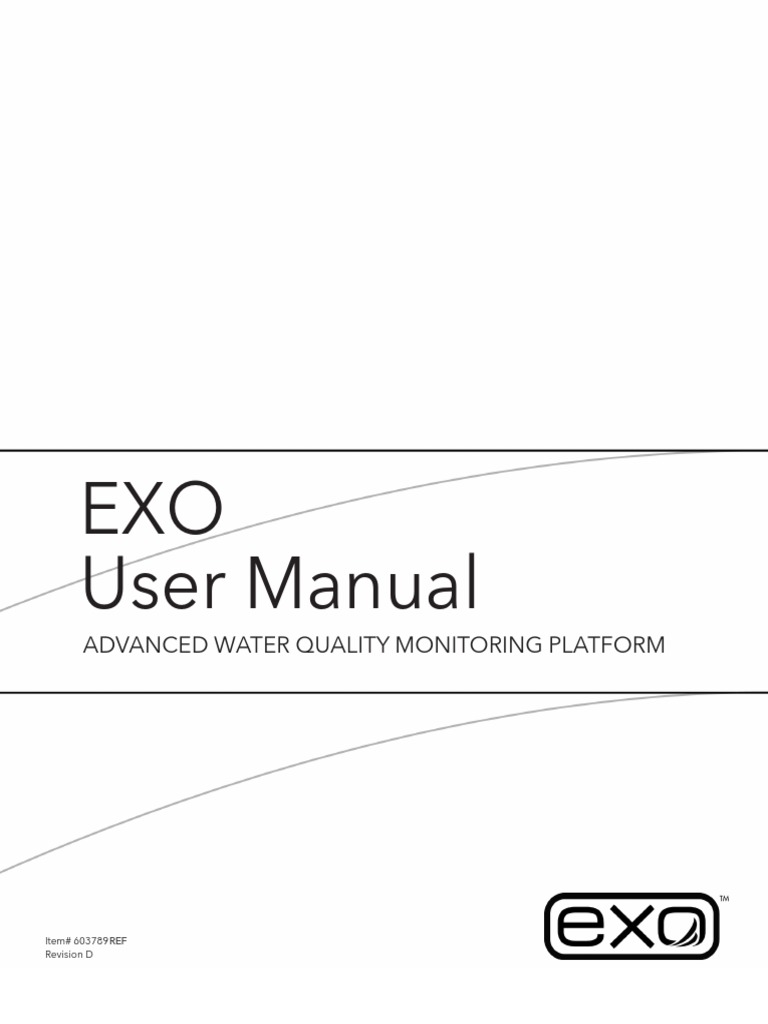 EXO User Manual | PDF | Usb | Sensor