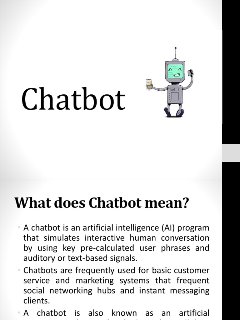 Chatbot | PDF | Internet Bot | Application Software
