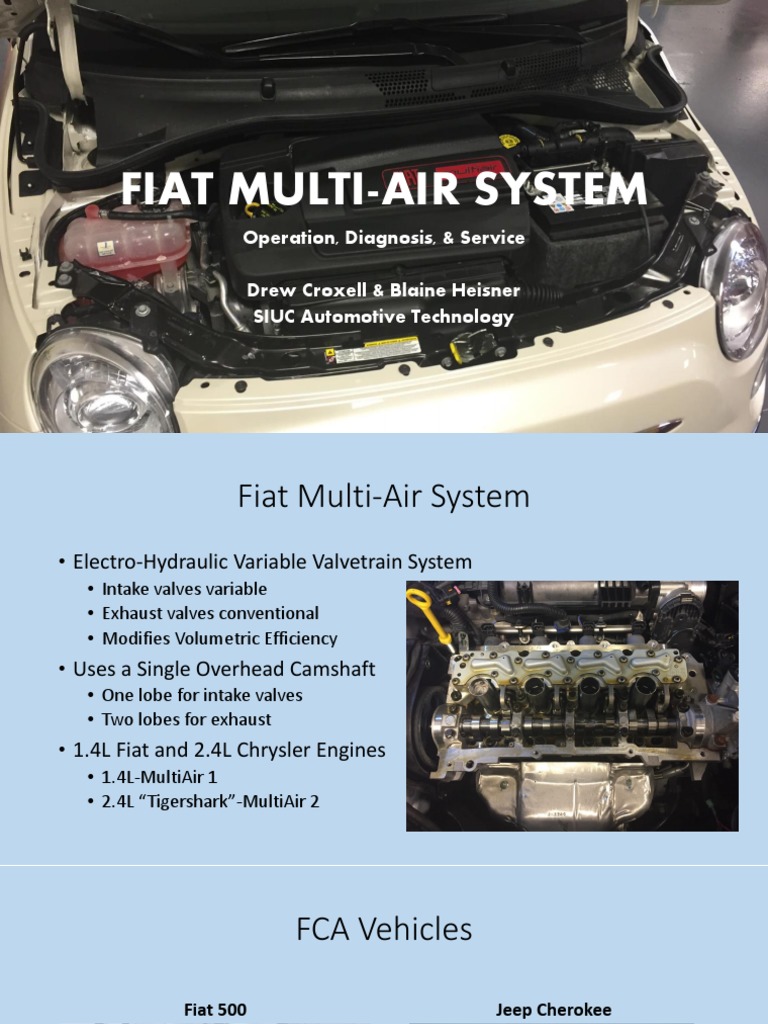 Fiat Multi Air System PDF | PDF | Throttle | Rotating Machines