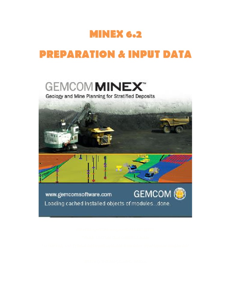 Minex Tutorial Preparation & Data Input | PDF | Data | Computer Data