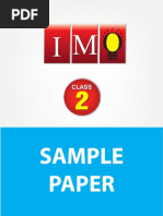 Imo Class4 Sample Paper | PDF | Teaching Mathematics | Science