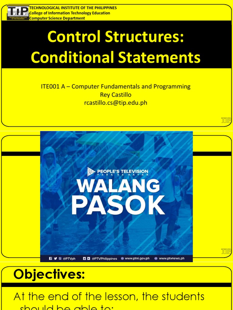 ITE001A Weeks 7a Student | PDF | Control Flow | Software Development