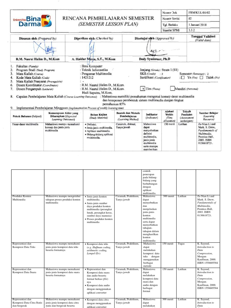 RPS Pengantar Multimedia | PDF