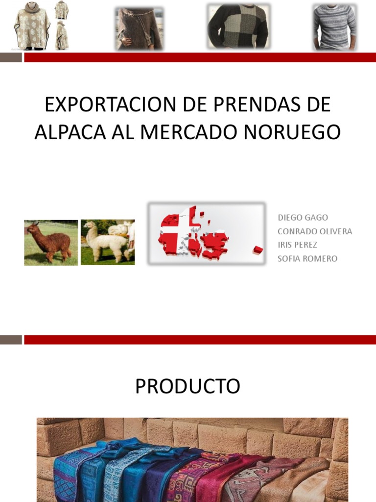 Producto Alpaca Final | PDF | Exportaciones | Economias