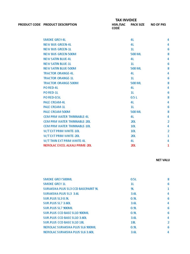 KNPL Billing | PDF | Yellow | Green