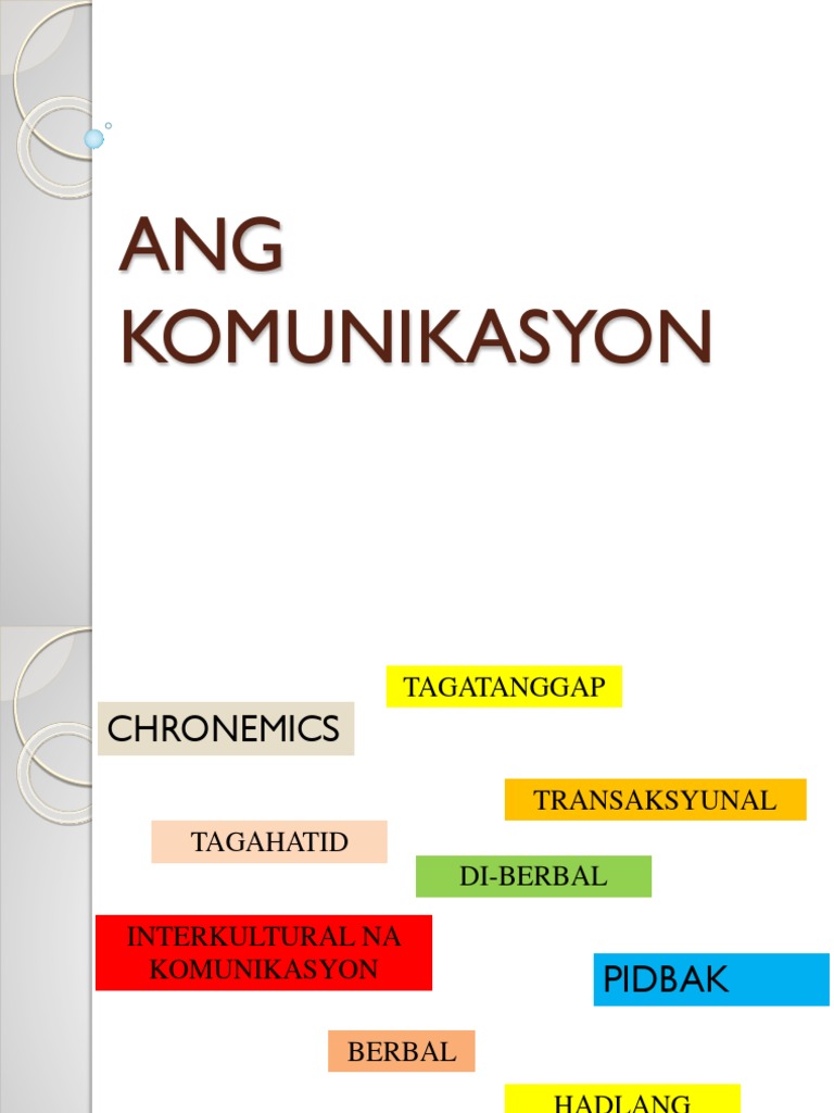 Ang Komunikasyon Filipino | PDF