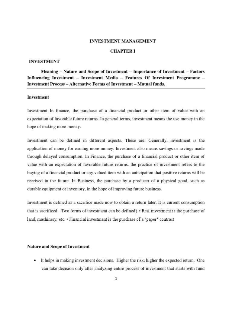 Investment Introduction | PDF | Mutual Funds | Investing