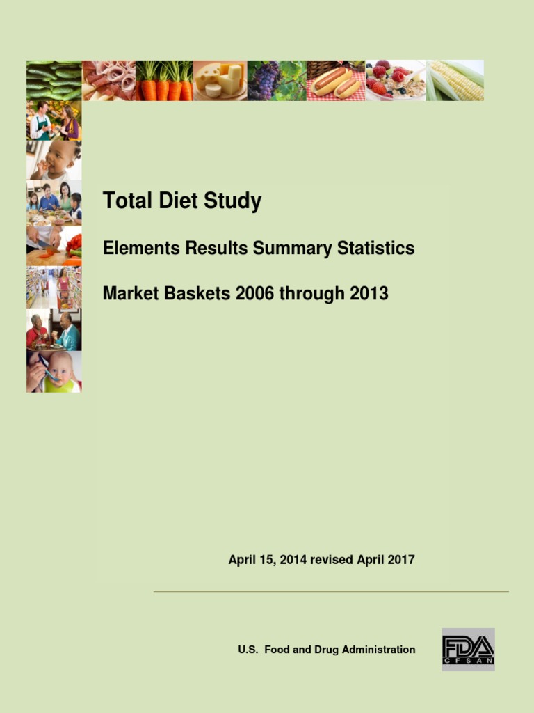 Summary of Toxic and Nutritional Elements Found in TDS Foods PDF | PDF ...