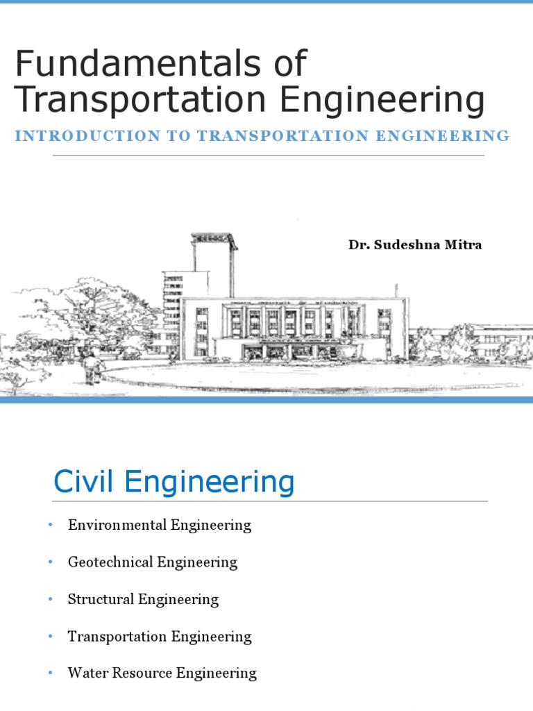 Lecture 1 - Introduction To Transportation PDF | Download Free PDF ...