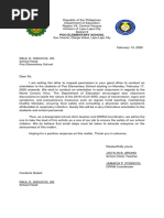 Letter of Request For Fogging and Misting | PDF | Health Sciences ...