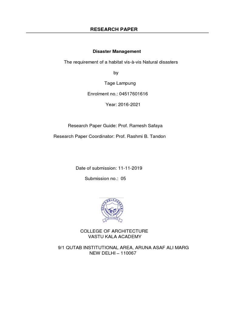 Disaster Management | PDF | Flood | Hazards