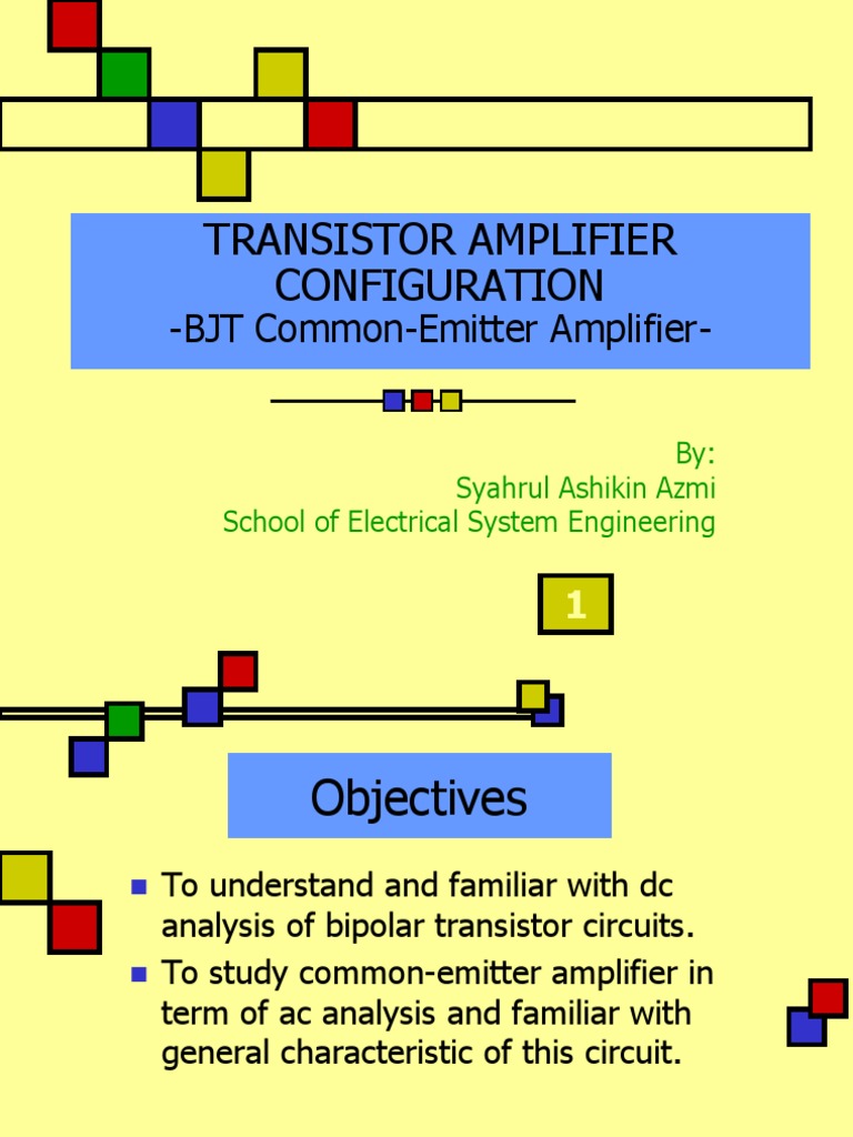 BJT Common-Emitter Amplifier Analysis | PDF | Amplifier | Electrical ...