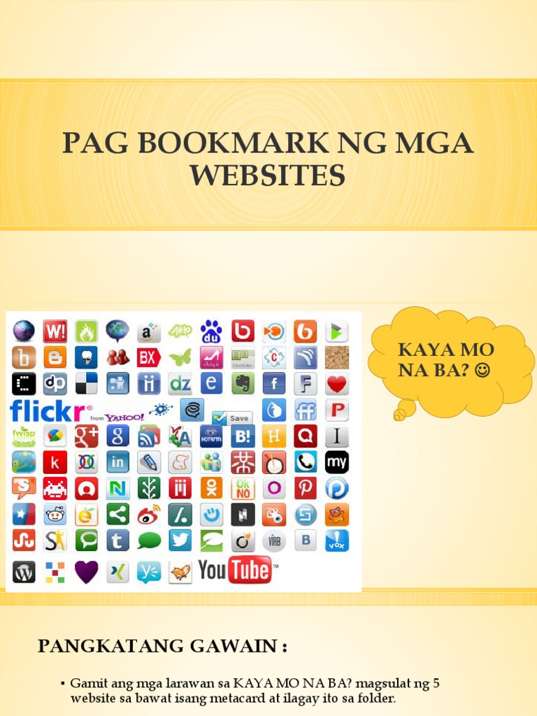 Pag Bookmark NG Mga Websites PDF | PDF