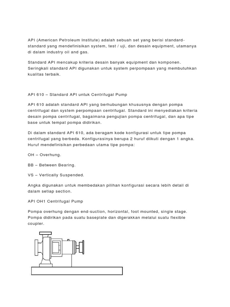 API Standard 610 Centrifugal Pump | PDF