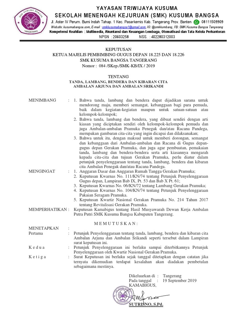 Lambang dan Bendera Ambalan Pramuka | PDF | Agama & Spiritualitas