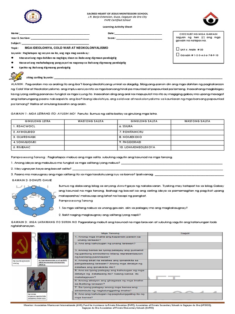Unit 4 LAS 1-4.docx Cold War | PDF