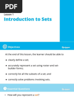 Mathematics - Grade 7 Lesson 1 - Sets and Set Notation: 1 Quarter | PDF ...