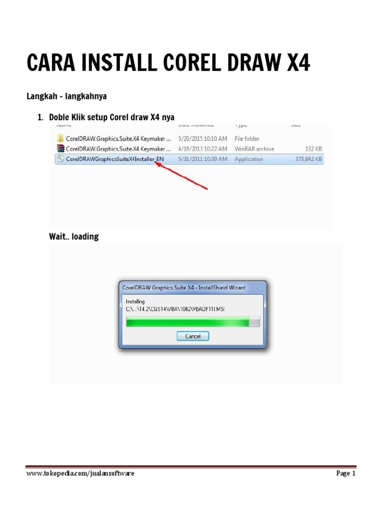Install & Activate Corel Draw X4 Guide | PDF | Computers